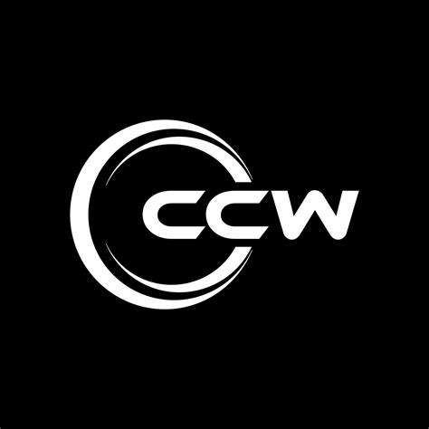 CCW Letter Logo Design In Illustration Vector Logo Calligraphy Designs For Logo Poster