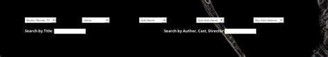 fields of parametric search are not stylable with css toolset