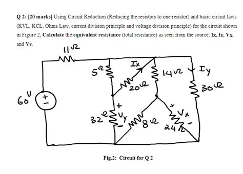Solved Q Marks Using Circuit Reduction Reducing Chegg