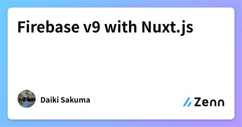 Firebase V9 With Nuxtjs