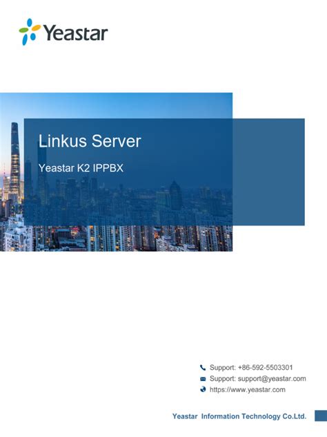 linkus server guide yeastar k2 voip pbx pdf