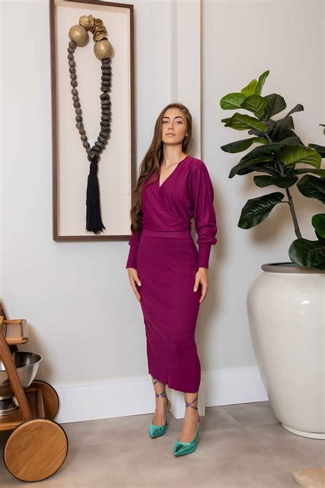 Vestido Tricot Manga Longa Hadassa Braz Concept Libertando A