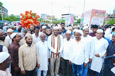 Times News Home Page Kandi Srinivasa Reddy Visited Bakrid Celebrations In Adilabad Town