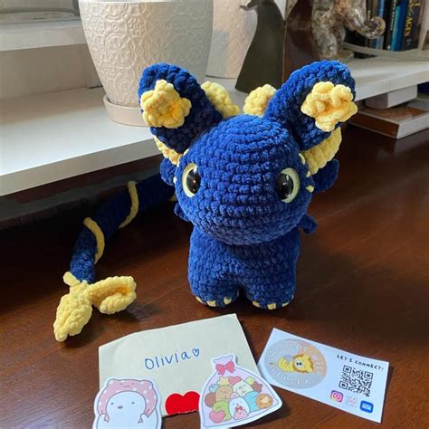 Moss The Sprite Snuggler Crochet Pattern With Fluffy Yarn Tips Moss