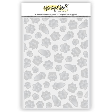 Honey Bee Paw Prints 3d Embossing Folder Hbef 024 Simon Says Stamp