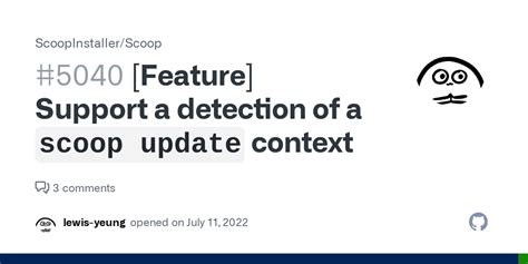 Feature Support A Detection Of A Scoop Update Context Issue 5040 ScoopInstaller Scoop