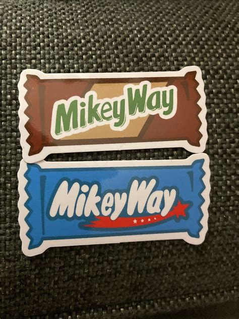 Mikey Way Candy Bar Milky Way Sticker Etsy
