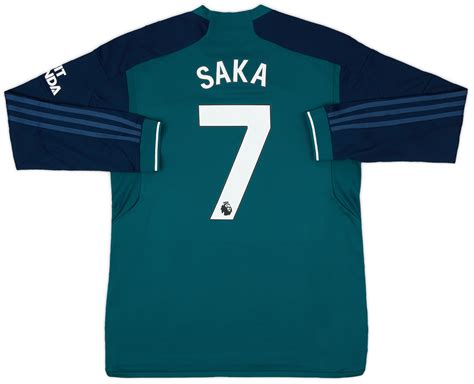 2023 24 Arsenal Third L S Shirt Saka 7