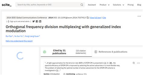 Orthogonal Frequency Division Multiplexing With Generalized Index
