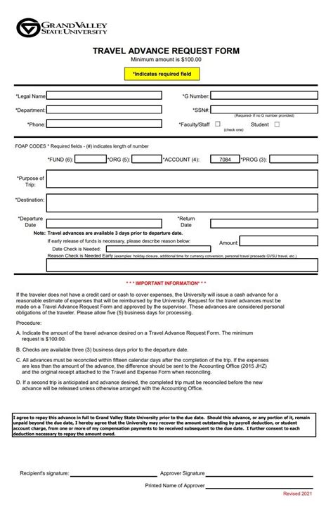 Travel Advance Request Forms 11 Free Word Excel And Pdf Formats