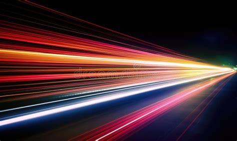 The Abstract Art Installation Featured A Series Of Long Exposure