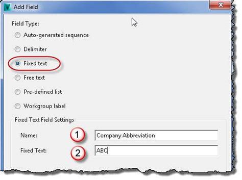 creating a numbering scheme in autodesk vault applied software