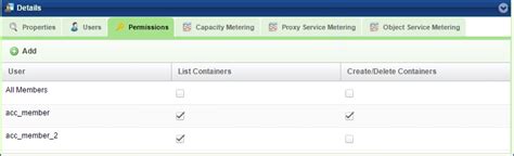 Managing Permissions — Vpsa Object Storage Version 2012 Sp1