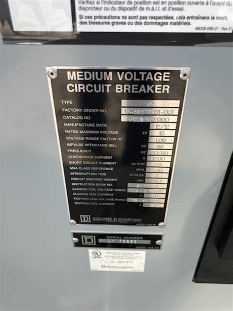 SquareD 1200A 12 470 High Voltage Automatic Transfer Switch CI Group