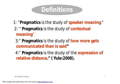 Pragmatics Introduction