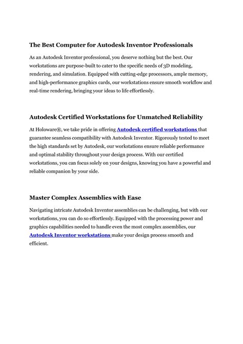 PPT Workstations For Autodesk Inventor PowerPoint Presentation Free Download ID 12388218