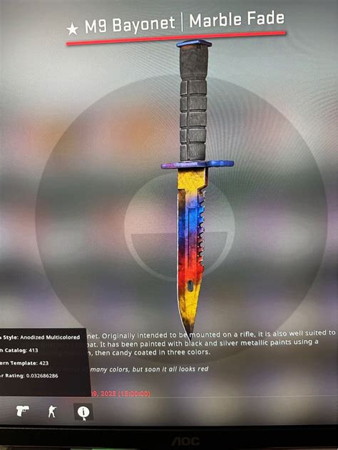 Csgo M Bayonet Marble Fade FN Video Gaming Gaming Accessories In Game Products On Carousell