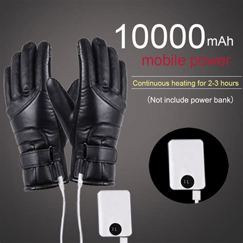 Badu Bg Зимни електрически нагреваеми ръкавици Водоустойчиви Ветроустойчиви сензорен екран