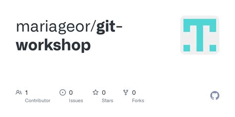 Github Mariageorgit Workshop
