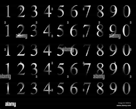 Pixel Font Numbers Hi Res Stock Photography And Images Alamy