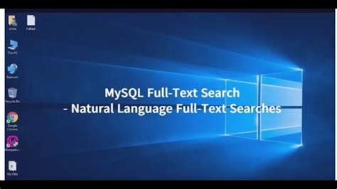mysql fulltext search youtube