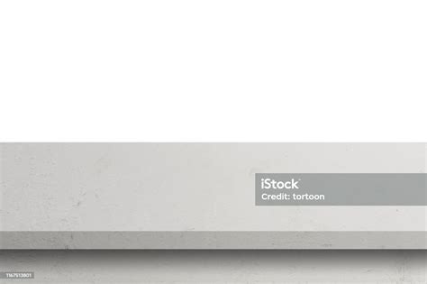 복사 공간과 제품에 대한 표시 몽타주와 고립 된 흰색 배경에 빈 시멘트 테이블 탁자에 대한 스톡 사진 및 기타 이미지 탁자