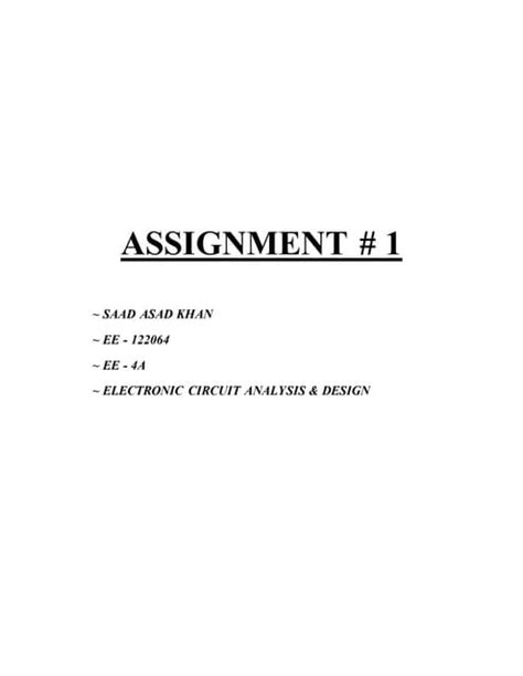 Mosfets Assignment Docx