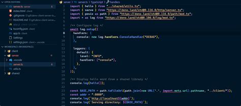 Unable To Configure Correctly A Workspace With Deno And Typescript