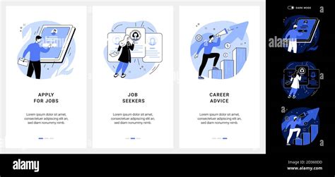 Hr Service Mobile App Ui Kit Stock Vector Image And Art Alamy