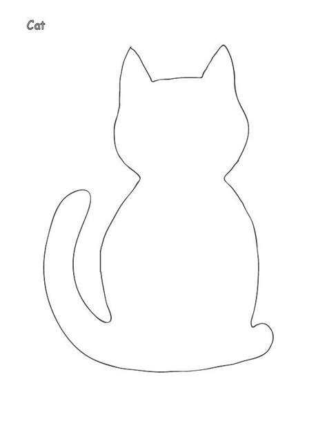 Cat Head Applique Template