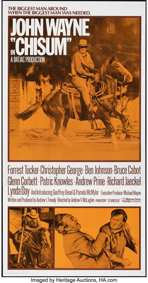 Chisum Warner Bros 1970 Folded Very Fine International Three