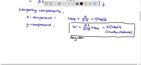 SOLVED The Slider Block Has The Motion Shown Determine The Angular Velocity And Angular