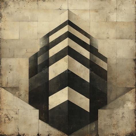 Deco Minimalism Sleek Geometric Elegance Stock Illustration