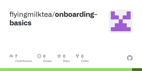 GitHub Flyingmilktea Onboarding Basics