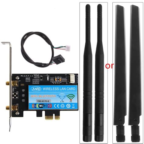 Intel Dual Band Wireless Ac Mbps Wifi Bluetooth Pci E X Wlan Card In Network Cards