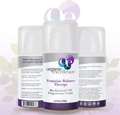 Feminine Balance Therapy Bio Identical Progesterone Cream 3 Oz