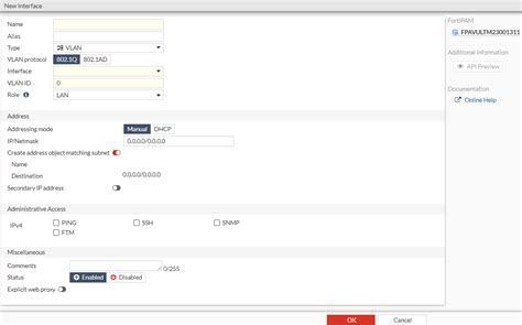 Creating An Interface Fortipam 1 3 1 Fortinet Document Library