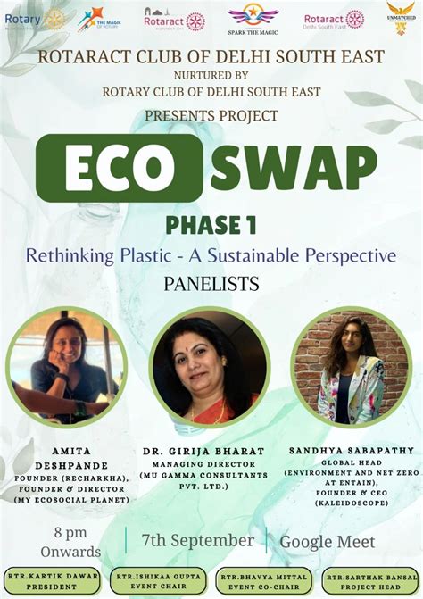 Join Ecoswap Rethinking Plastic For A Sustainable Future Sandhya Sabapathy Posted On The