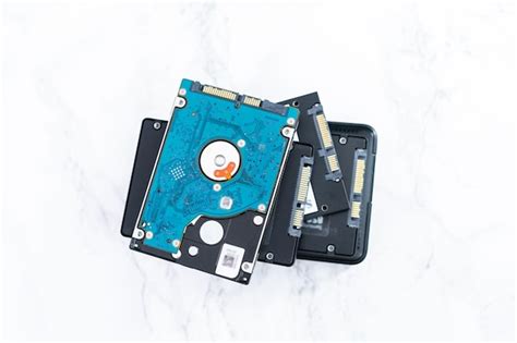 Premium Photo Internal And External Solid State Hard Drives On The Table
