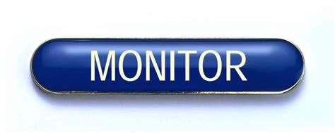 Monitor Badge Blue Pack Of 5 School Merit Stickers