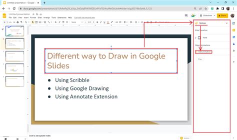 Learn How To Select Google Slides Transitions