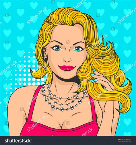 Sexy Beautiful Woman Vector Illustration Colorful Stock Vector Royalty
