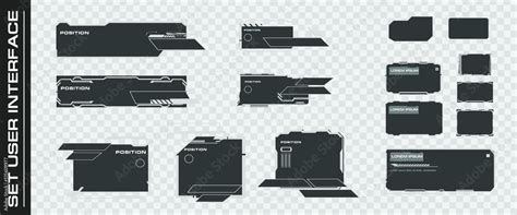Hud User Interface Futuristic Virtual User Interface With Frames Callouts And Dialog Boxes On