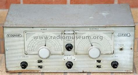 Communications Receiver Cr66 Amateur R Codar Radio Company