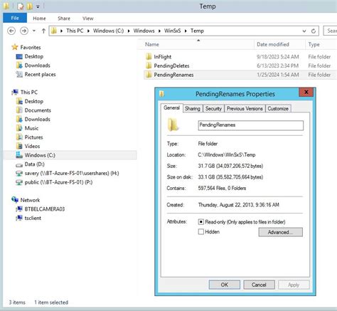 Solved Cleaning Up The C Windows Winsxs Temp Folder Experts Exchange