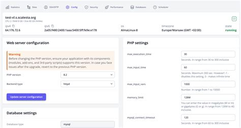 Server Configuration Docs Of Managed Hosting Solution