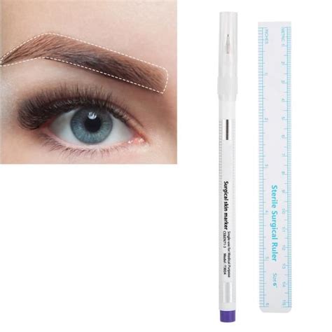 SALUTUYA stylo marqueur de peau Stylo marqueur de tatouage étanche semi permanent Microblading