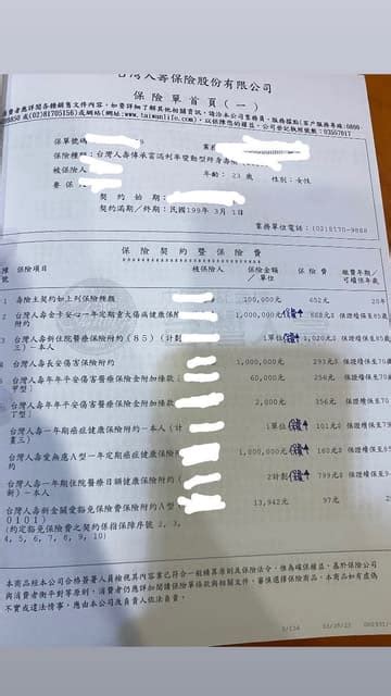 保單請益 25歲女性 保險業板 Dcard