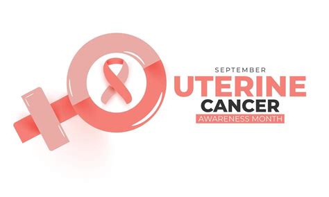 Uterine Cancer Awareness Month Background Banner Card Poster