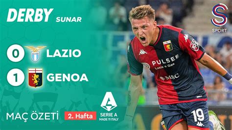 Lazio Genoa 0 1 Maç Özeti Serie A 202324 Youtube